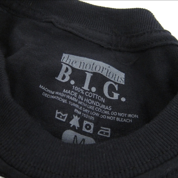 B.I.G. | Shirts | New Mens Black Notorious Big Biggie Smalls | Poshmark